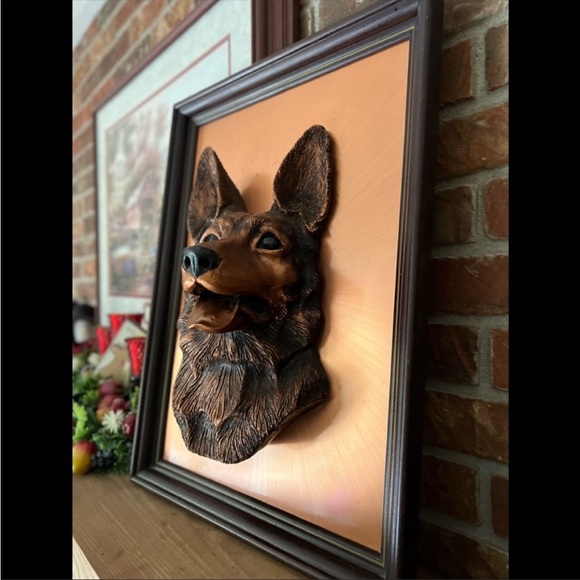 Other | Rare Vintage John Louw Copper German Shepherd 3d Sculpture ...